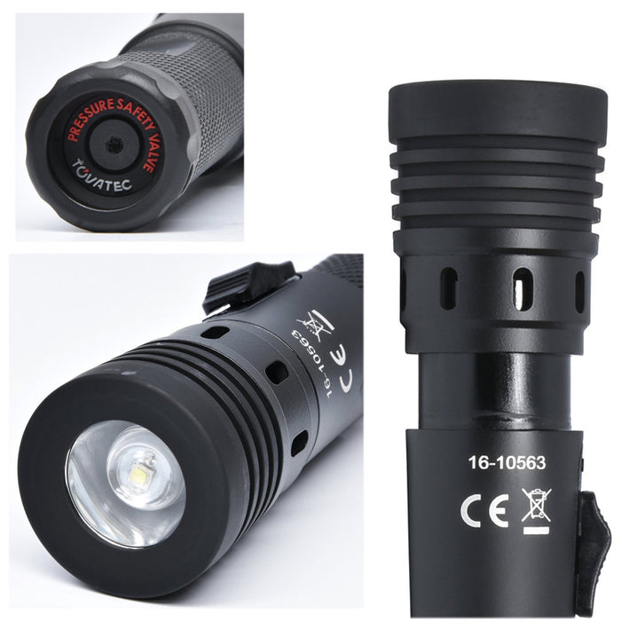 Intova Tovatec Fusion Torch Flashlight Waterproof Rechargeable 260 Lum ...