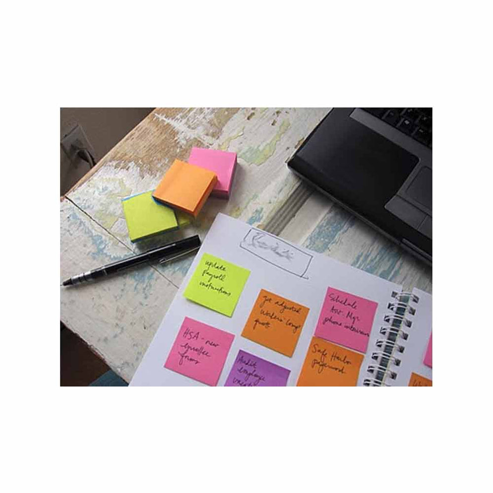 1600 Mini Post Sticky Notes Cube 1.5 X1.5 Self Adhesive Memo Pad 3Pk O ...