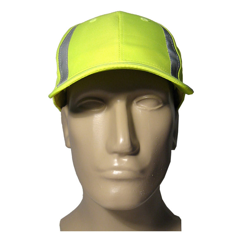 Reflective Safety Hat Neon High Visibility Baseball Cap Outdoors Sport ...