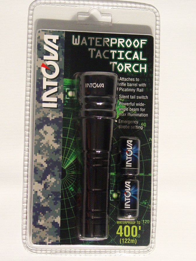 Intova Waterproof Flashlight Tactical Torch 400' Lamp Spotlight Lumen ...